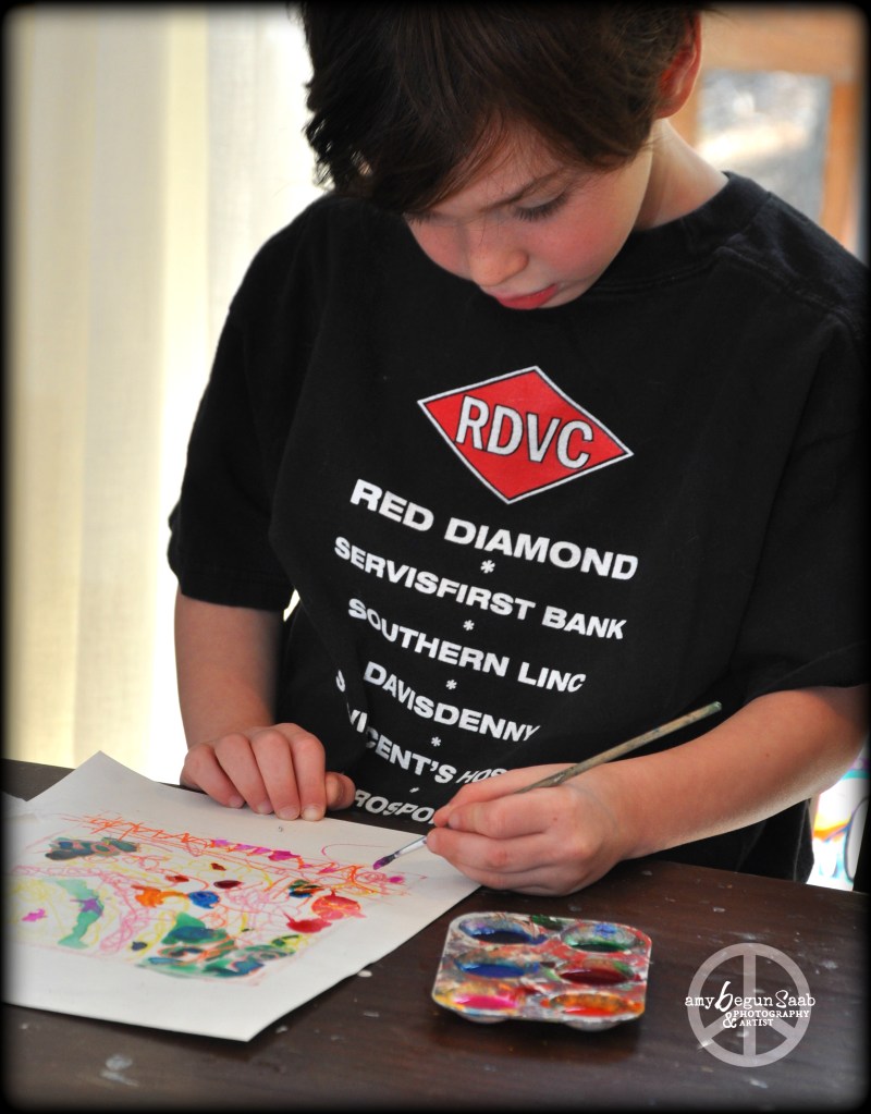 fail proof abstract painting for kids – 2me4art